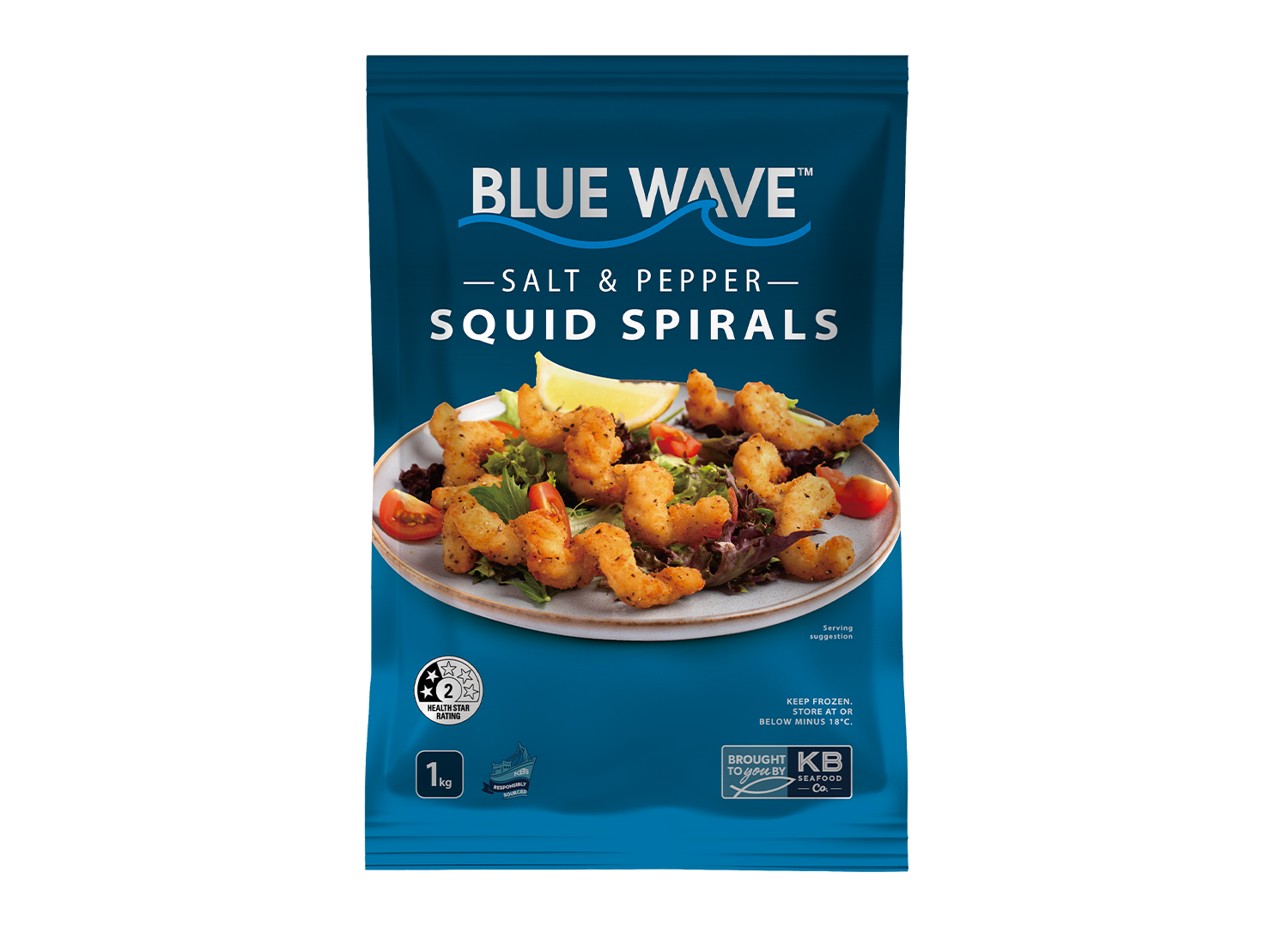 Blue Wave Salt & Pepper Squid Spirals - KB Blue Wave