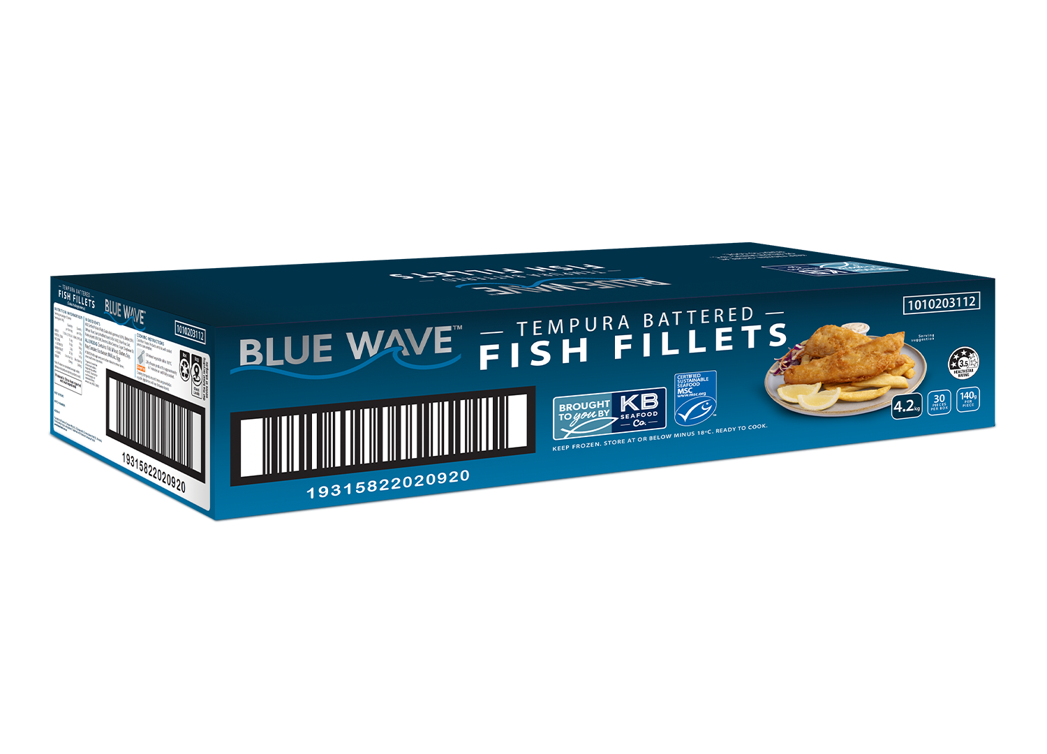 Blue Wave Tempura Battered Fish Fillets - KB Blue Wave