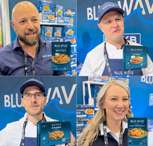 KB Seafood's team favourite Blue Wave's products at the Fine Food Show ...